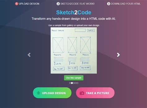 How To Convert Hand Drawn Website Layouts Into Html Code Using Sketch2code By Microsoft