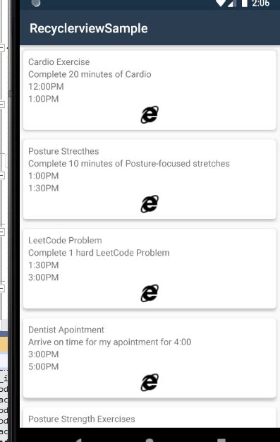 Xml Recyclerview In Xamarin Vs2019 Not Displaying Data In The Designer Stack Overflow