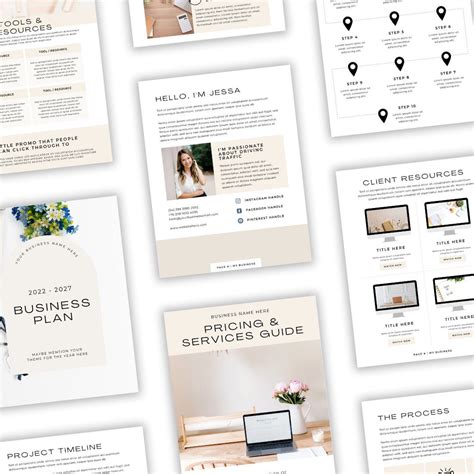 Virtual Assistant Bundle Editable Canva Template Etsy