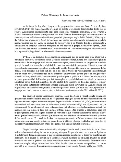 Python Lo Clásico Nunca Pasa De Moda Descargar Gratis Pdf Python