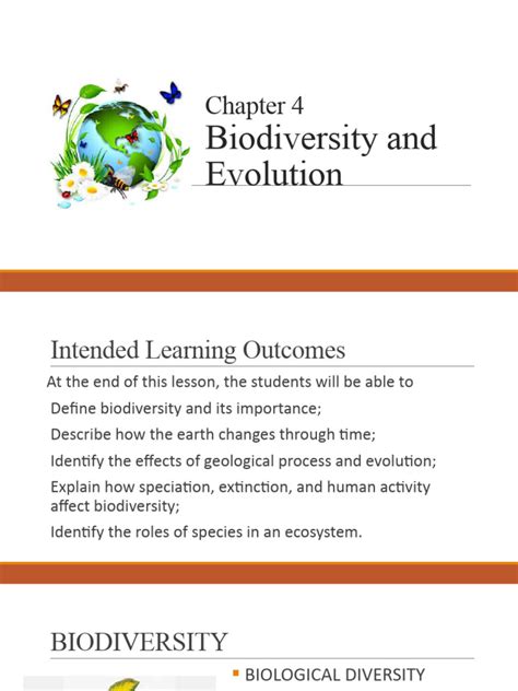 Biodiversity And Evolution Pdf Evolution Ecosystem