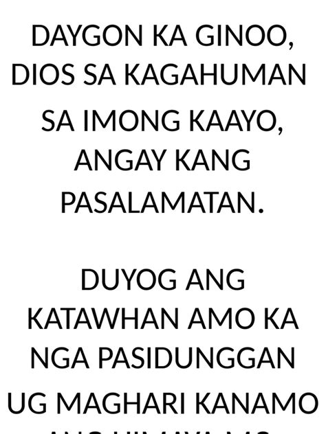Daygon Ka Ginoo Pdf