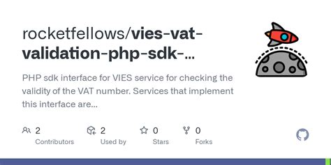 Github Rocketfellows Vies Vat Validation Php Sdk Interface Php Sdk Interface For Vies Service