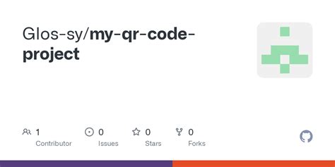 Github Glos Sy My Qr Code Project