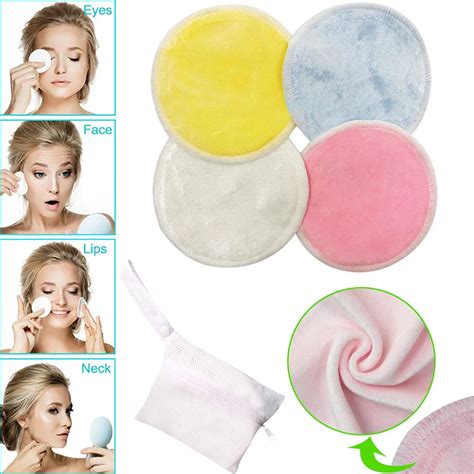 8 20 шт моющиеся и многоразовые трехслойные бамбуковые ватные средства для снятия макияжа хлопок