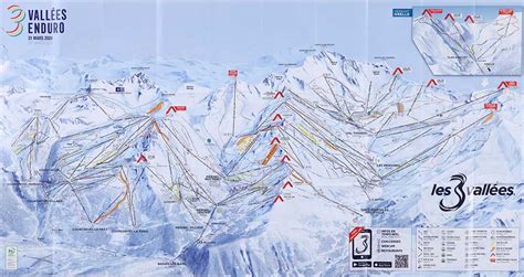 Les 3 Vallees Ski Area Trail Map