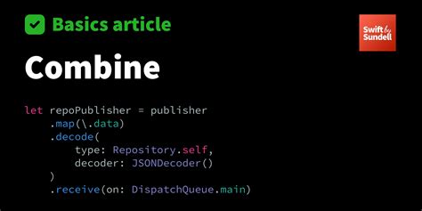 Combine Swift By Sundell