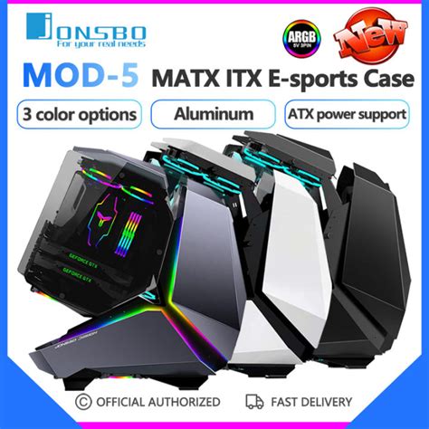 Jonsbo Mod 5 E Sports Case Atx Matx Itx Special Shaped Glass Game Water Cooled Chassis 5v Argb