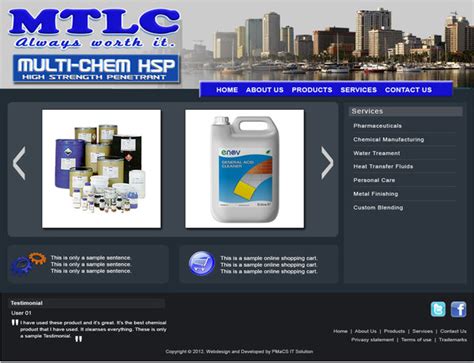 Sample Site 3 Desktop