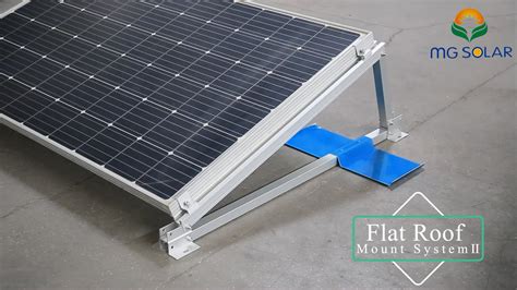 Commercial Solar Brackets Pv Panels Flat Rooftop Aluminum Mounting