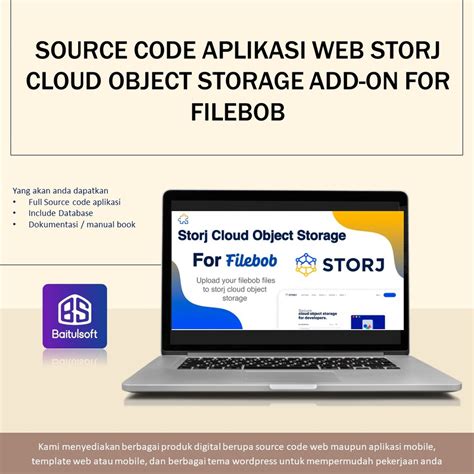 Jual Source Code Aplikasi Web Storj Cloud Object Storage Add On For