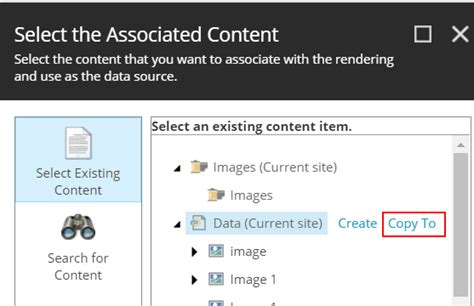 Select Create And Modify Associated Content Sitecore Documentation