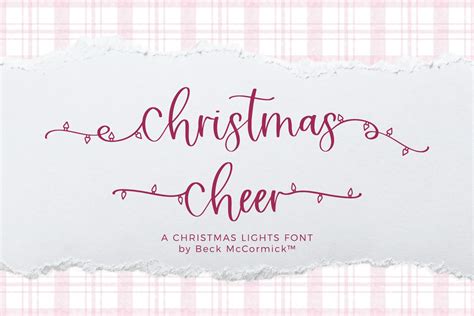 Christmas Cheer Script Beck Mccormick Font Designer