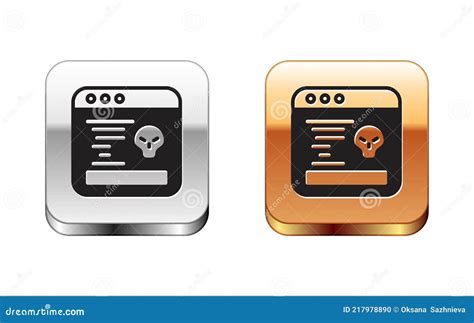 Black System Bug Concept Icon Isolated On White Background Code Bug Concept Bug In The System