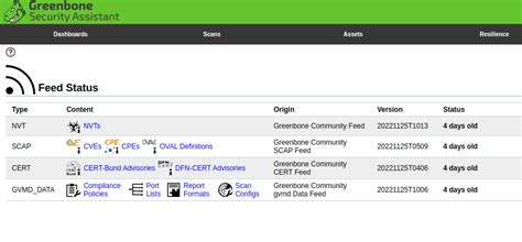 How To Manually Update The Security Feeds In Gvm Greenbone Vulnerability Management