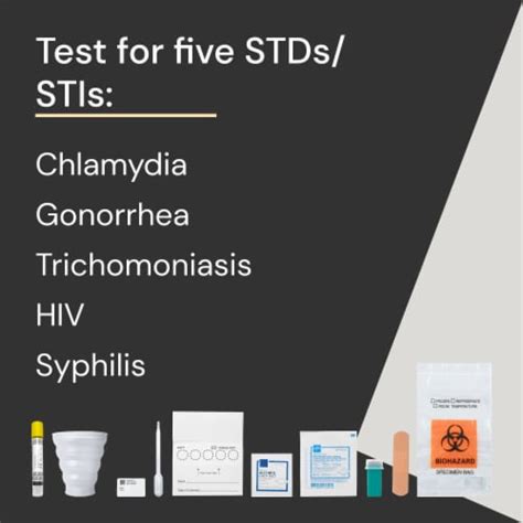 Simple Healthkit At Home Expanded Std Test Chlamydia Gonorrhea Trichomoniasis Hiv Syphilis 1 Ct