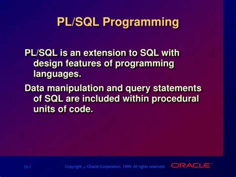 Ppt Plsql Programming Powerpoint Presentation Free Download Id