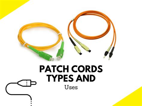 Patch Cords Types And Uses Santron Electronics