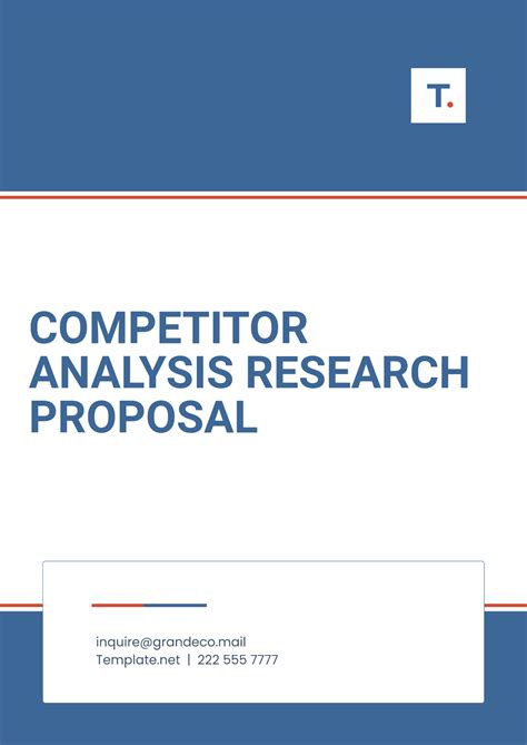 Free Competitor Analysis Research Proposal Template To Edit Online