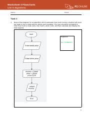 Algorithm Flowcharts Solving Practical Problems With Flow Course Hero