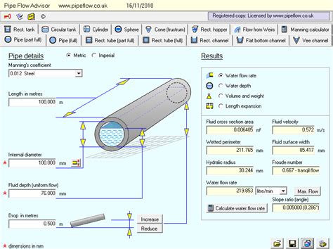 Open Channel Flow Calculator KirinAbobaker