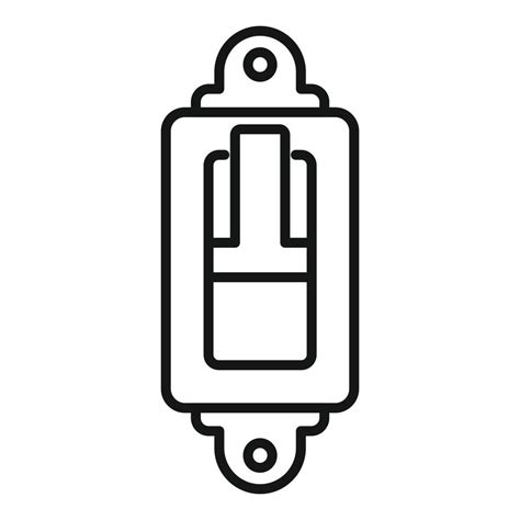 Breaker Switch Icon Outline Vector Circuit Box 14866600 Vector Art At