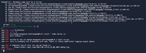 Mongodb And Mongoose Boilerplate Console Errors Backend Development The Freecodecamp Forum