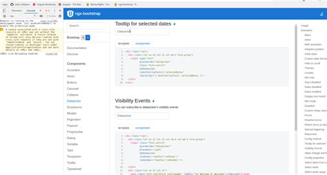 Display Tooltip On Selected Date In Datepicker · Issue 5693 · Valor Softwarengx Bootstrap · Github