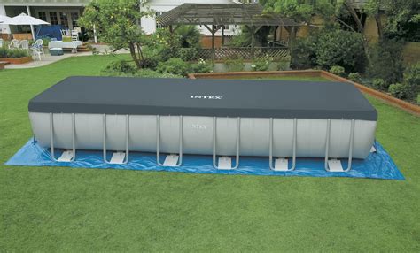 Intex 24 Ft X 12 Ft X 52 In Rectangular Steel Ultra Frame™ Pool Set Walmart Canada