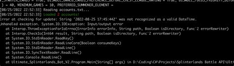 Error After Updating Each Version · Issue 94 · Pcjonesultimate