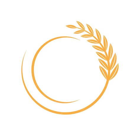 Diseño De Ilustración De Vector De Plantilla De Logotipo De Trigo
