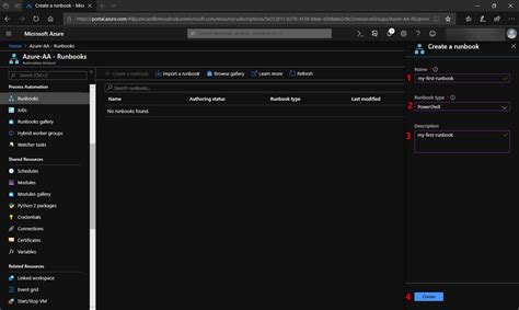 Part 2 Creating Your First Azure Automation Runbook