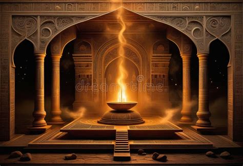 Unveiling The Secrets Of The Temple Of The Secret Fire Stock