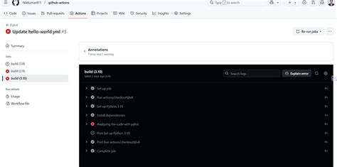 Automating Python Code Quality With Pylint Using Github Actions Techi Nik