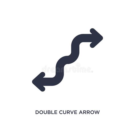 Curve Arrow Icon In Different Style Vector Illustration Two Colored And Black Curve Arrow