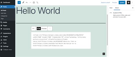 How To Create An Iframe In Wordpress With Or Without A Plugin Envato