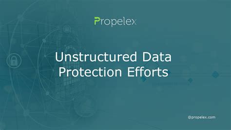 Unstructured Data Protection Efforts Propelex