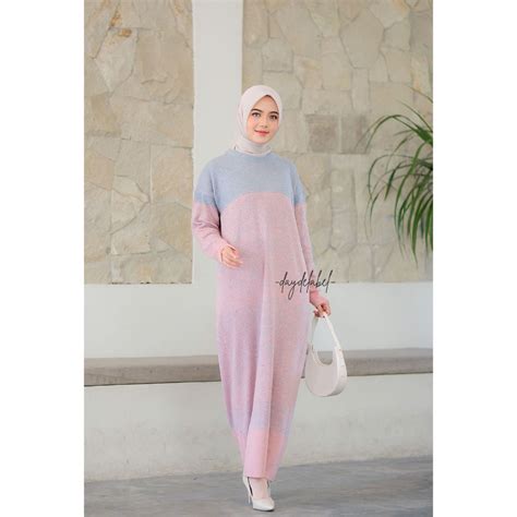 Jual Lisa Gamis Rajut Wanita Premium Terbaru Pakaian Knit Perempuan Kekinian Trend 2024