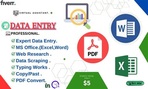 Do Quick Data Entry Internet Research And Be Your Va By Datamominva