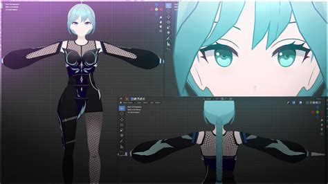 Blender How I Make Genshin Style 3d Anime Girls Timelapse Youtube