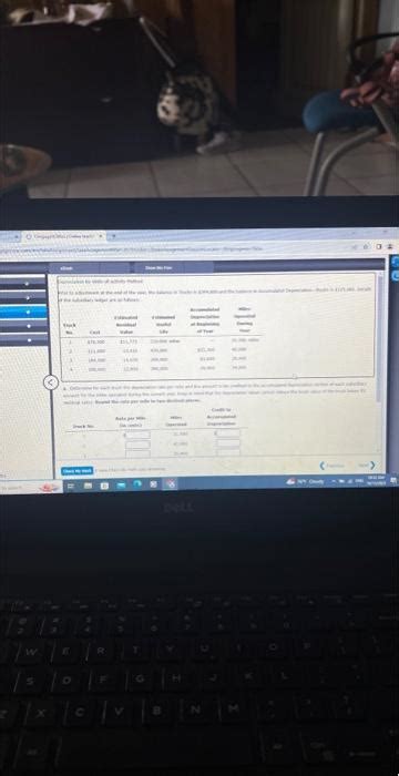 Solved Depreciation By Units Of Activity Method Prior To
