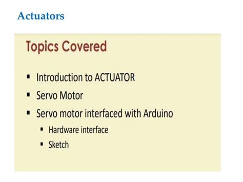 Unit 2 Integration Of Sensors Actuators With Arduinopptx