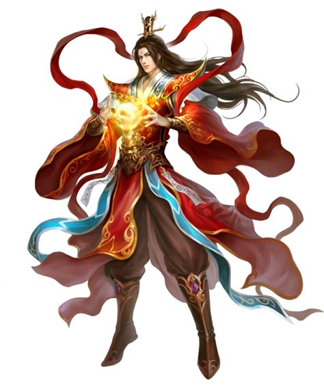 中国风古风仙侠游戏3D男性角色立绘原画插画图片素材美术临摹资料 ACG图包网