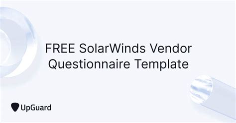 Devopschat Articles Free Solarwinds Vendor Questionnaire Template