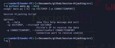 Github Xanderl2cat Hijacking Session Hijacking Tool
