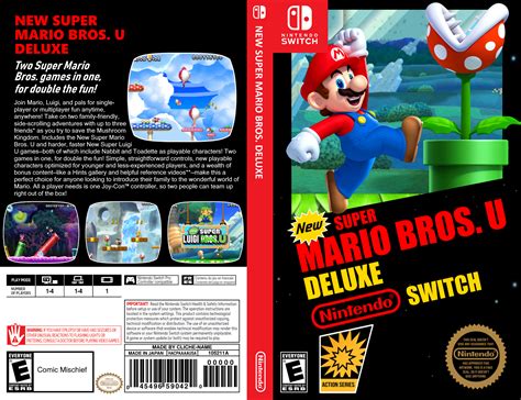 New Super Mario Bros U Deluxe Custom Box Art Link In Comments R