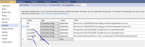 C Not Able To Connect Access Database To Visual Studio Stack Overflow