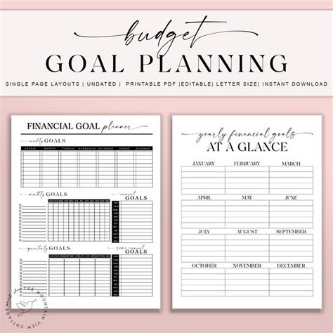 Budget Worksheets Printable Kits Lohuatrd A6 Budget Planner Refill Kit