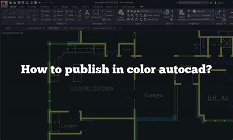 How To Publish In Color Autocad