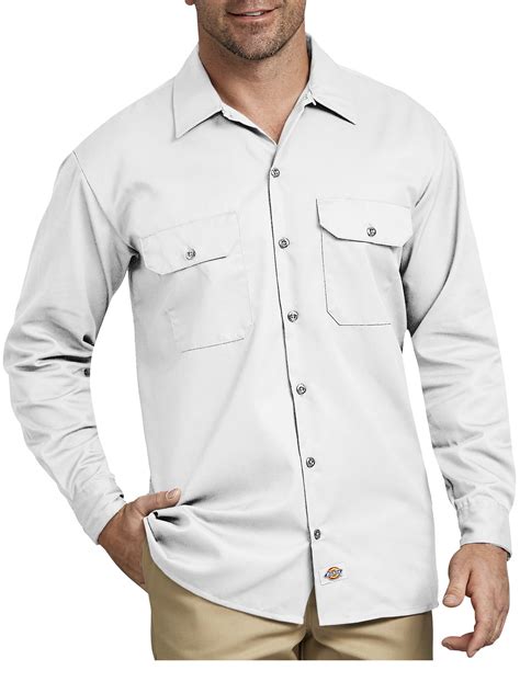 Dickies Mens And Big Mens Original Fit Long Sleeve Twill Work Shirt